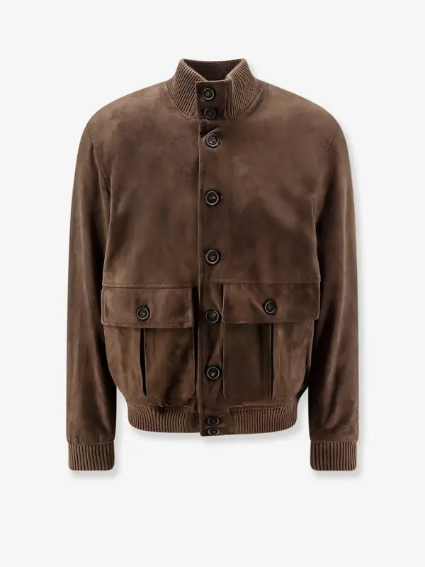 DFOUR Suede Jacket - Brown
