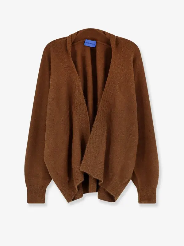 MES DEMOISELLES Flutter Wool Blend Cardigan - Brown