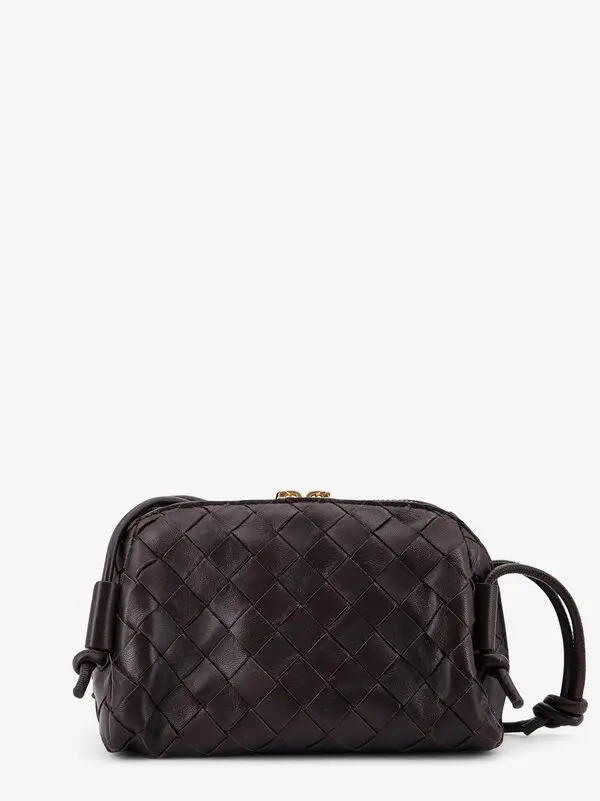 Bottega Veneta Intrecciato Leather Clutch - Brown