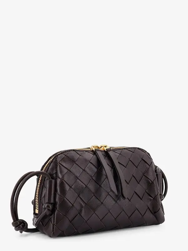 Bottega Veneta Intrecciato Leather Clutch - Brown