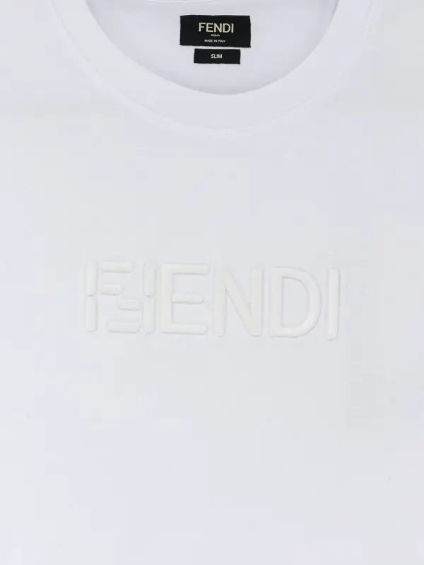 Fendi Slim Fit Cotton Tshirt