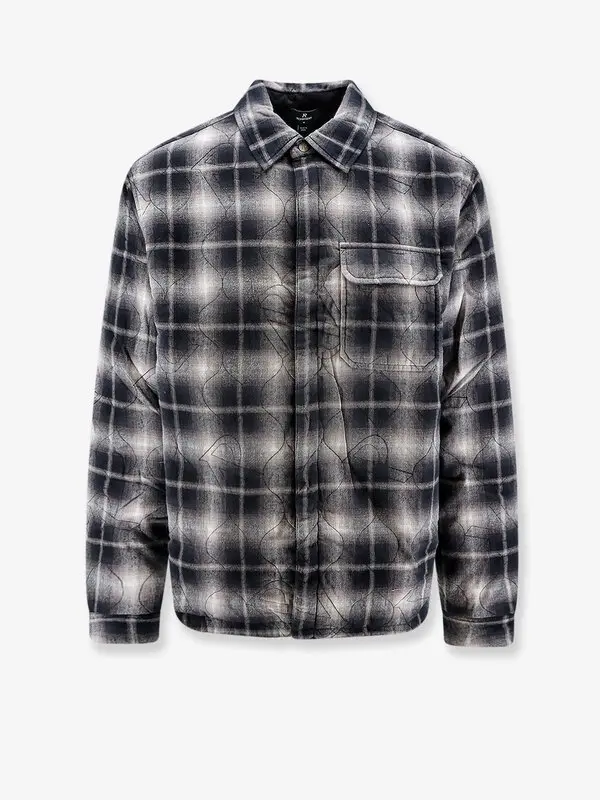 REPRESENT Logo Quilted Shirt/jacket - Black