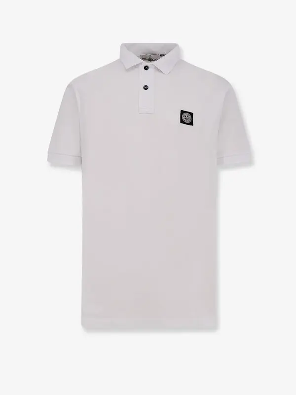 Stone Island Cotton Polo Shirts - White