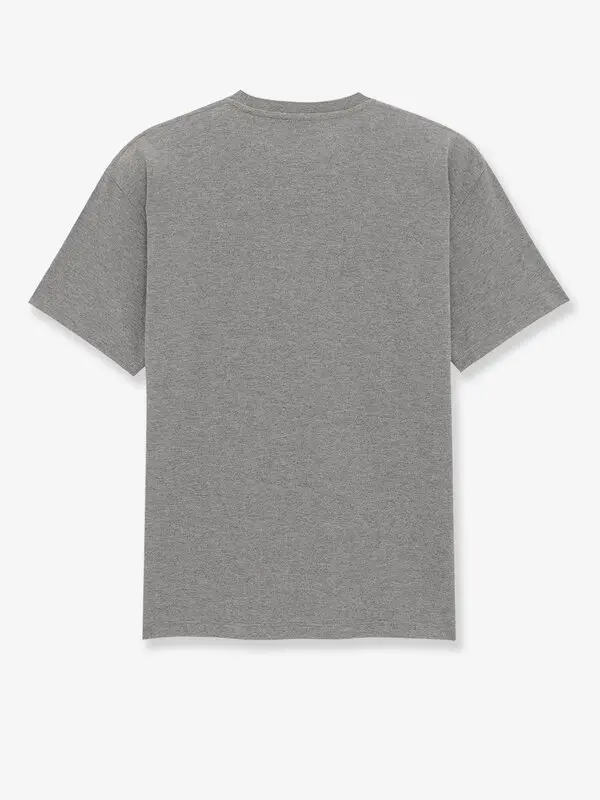 Saint Laurent Recycled Material Tshirt With Cassandre Embroidery
