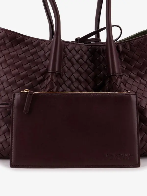 Bottega Veneta Pinacoteca Intrecciato Leather Tote - Brown