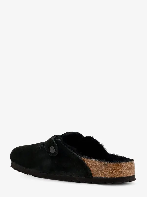 BIRKENSTOCK Boston Vl/shearling Suede Mule