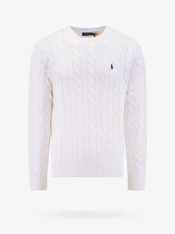 Polo Ralph Lauren Cable Knit Sweater With Embroidered Logo