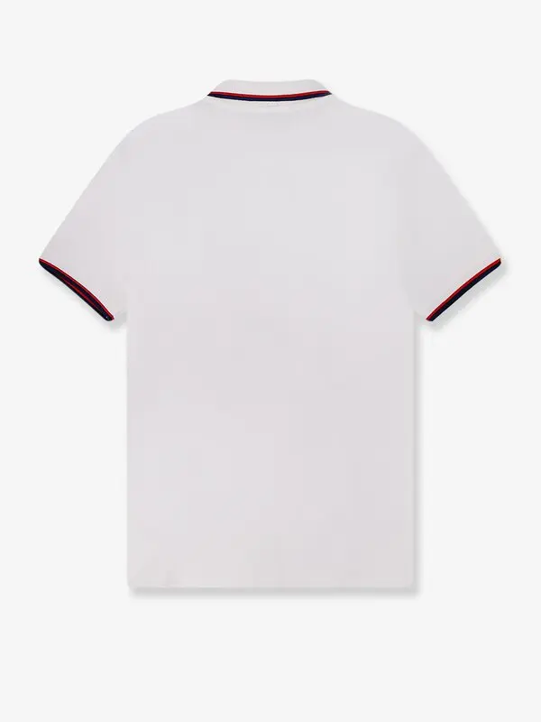 Polo Ralph Lauren Cotton Polo Shirt With Contrasting Profile - White