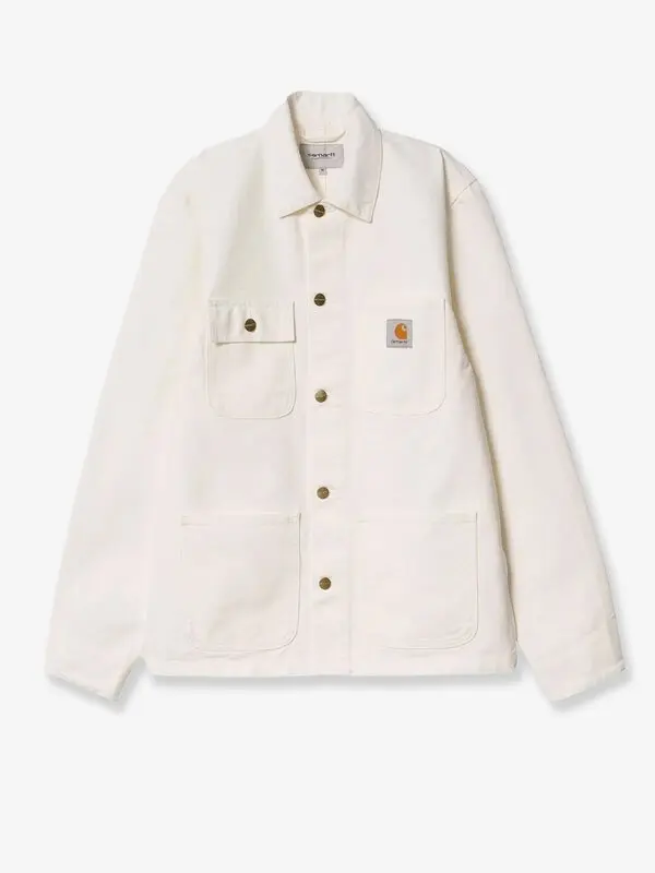 Carhartt Work In Progress Michigan Cotton Denim Jacket - White