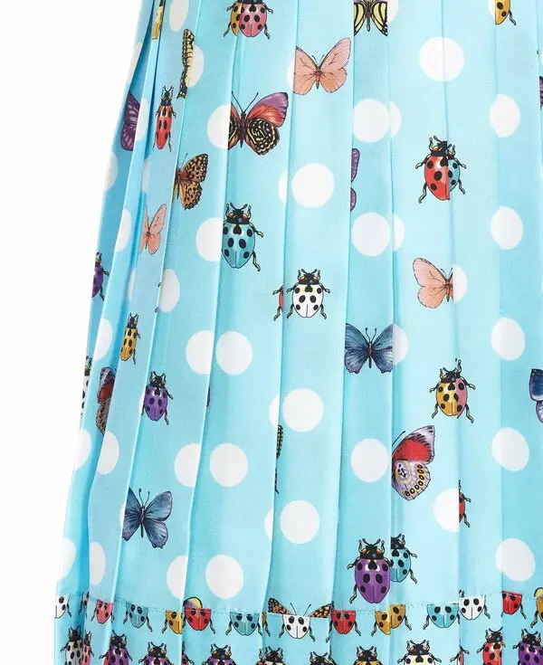 Versace Graphic-printed Pleated Skirt