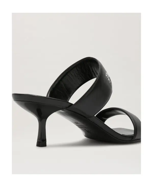 Palm Angels Logo-embossed Square-toe Sandals