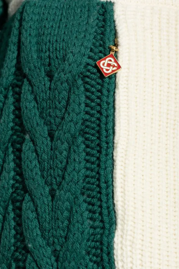Casablanca Straight-leg Cable-knit Trousers