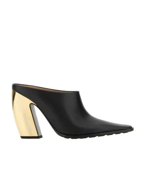 Bottega Veneta Tex Pointed-toe Mules - Black
