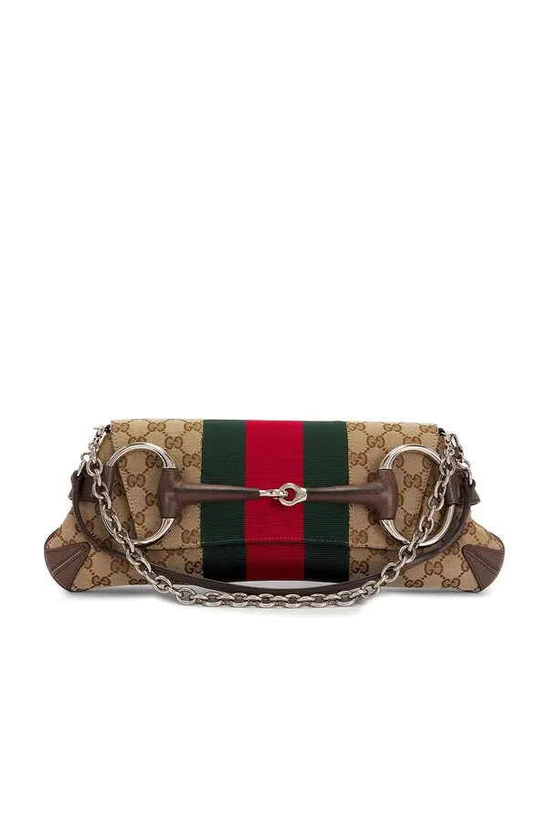 Gucci Horsebit Clutch - Beige