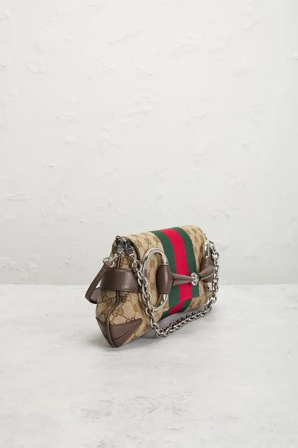 Gucci Horsebit Clutch - Beige