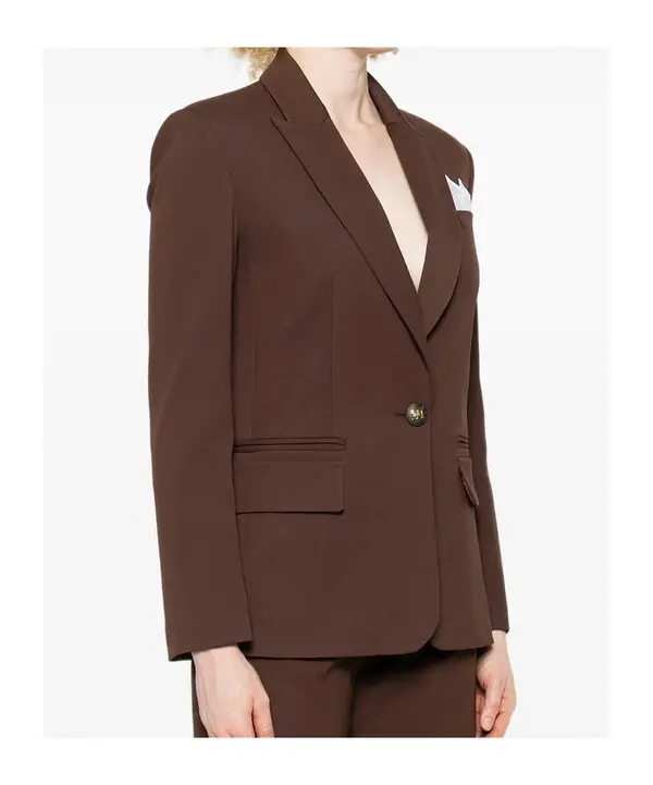 Elisabetta Franchi Single-breastred Pocket Blazer