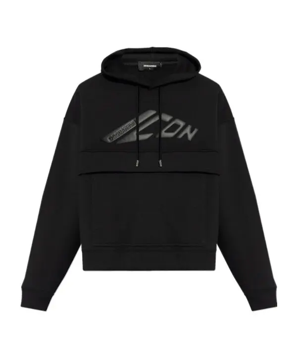 Dsquared2 Logo Detailed Drawstring Hoodie