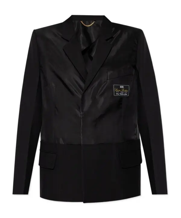 Victoria Beckham Logo-tag Blazer - Black