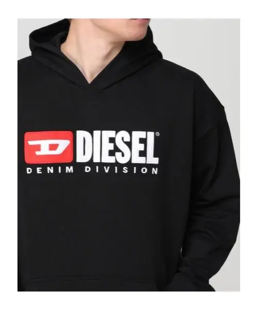 DIESEL® S-boxt Logo Printed Hoodie