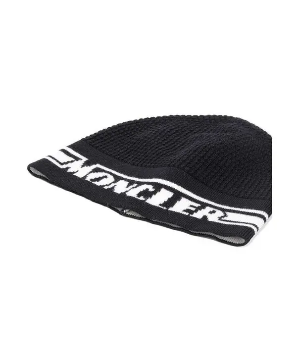 Moncler Logo Knitted Pullover Hat