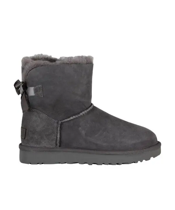 UGG Mini Bayley Bow 2 Boots - Gray