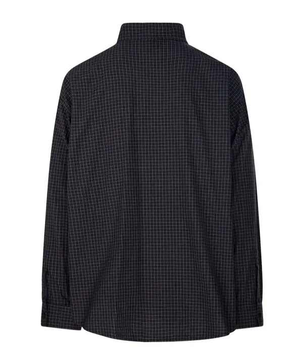 Balenciaga Checkered Oversized Long-sleeve Shirt