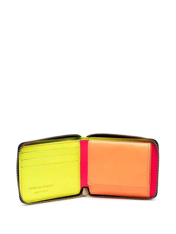 Comme Des Garçons Fluorescent Zip-around Wallet