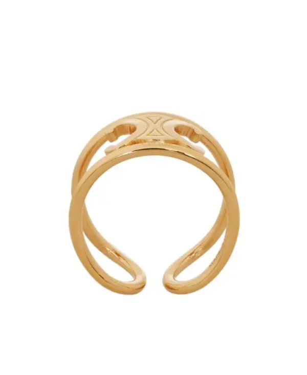 Celine Maillon Triomphe Ring In Brass With Gold Finish - Yellow