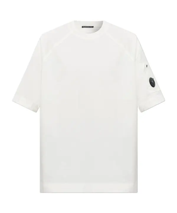 C.P. COMPANY Lens-detail Raglan-sleeve T-shirt - White