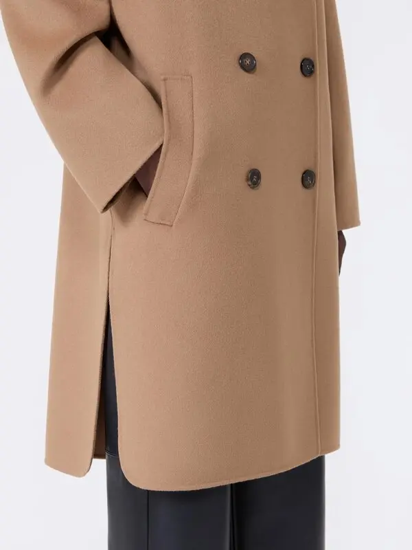 Max Mara Magnolia Double-breasted Long-sleeved Coat