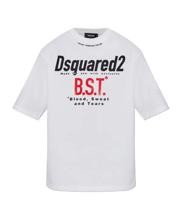 Dsquared2 Logo Printed Crewneck T-shirt - White