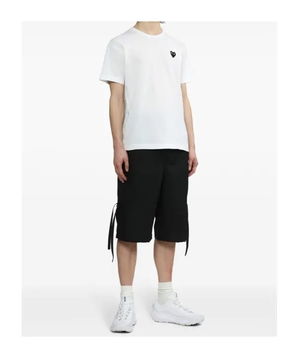 Comme Des Garçons T-shirt With Decal Logo - White/black