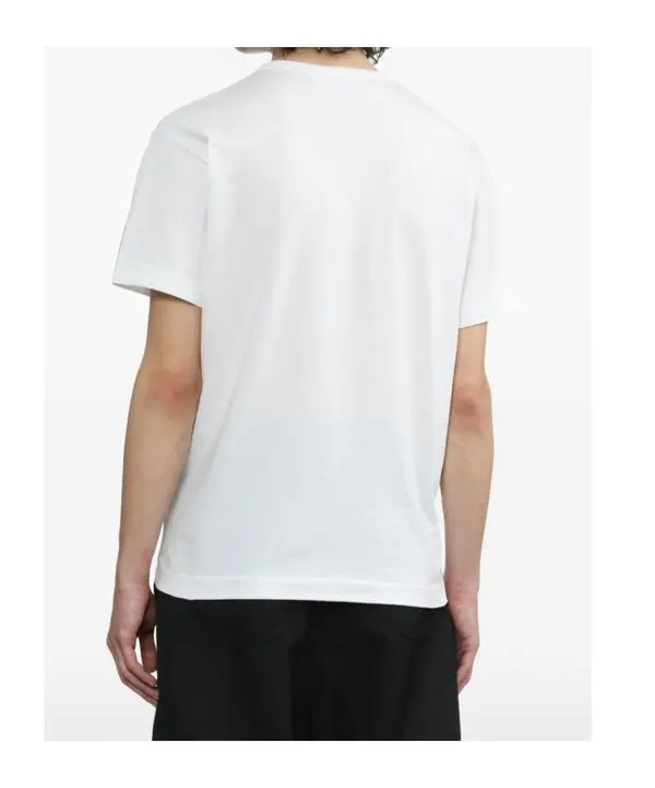 Comme Des Garçons T-shirt With Decal Logo - White/black