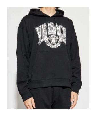 Versace Logo-printed Drawstring Hoodie
