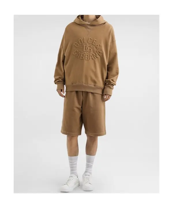 Dolce & Gabbana Logo Embossed Jogging Shorts