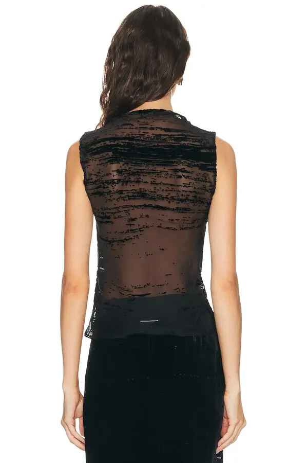 GRACE LING Boatneck Velvet Top