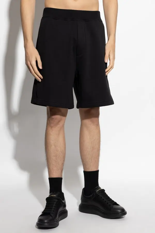 Dsquared2 Logo-rubberised Elasticated Waistband Shorts