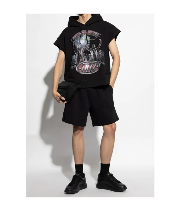 Dsquared2 Logo-rubberised Elasticated Waistband Shorts
