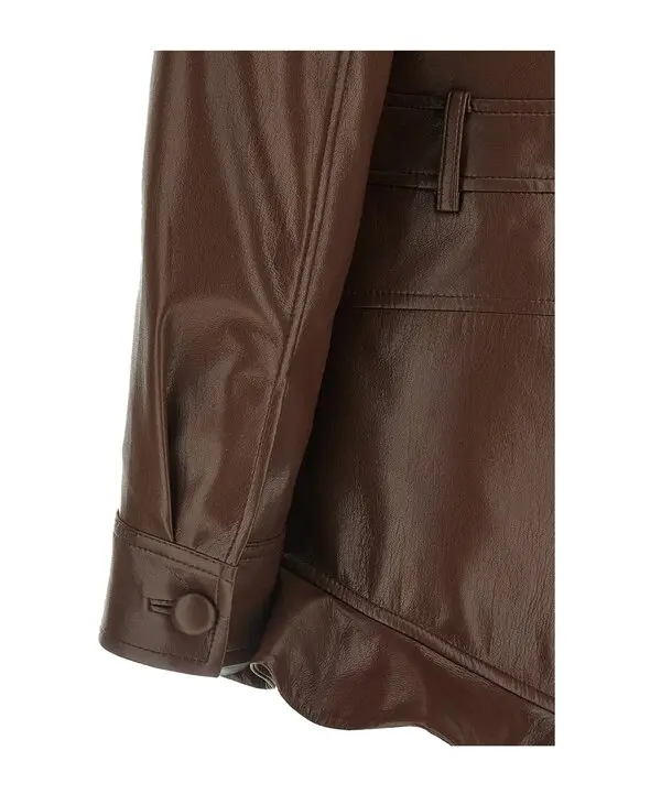 SELF-PORTRAIT Lavallière Belted Short Jumpsuit