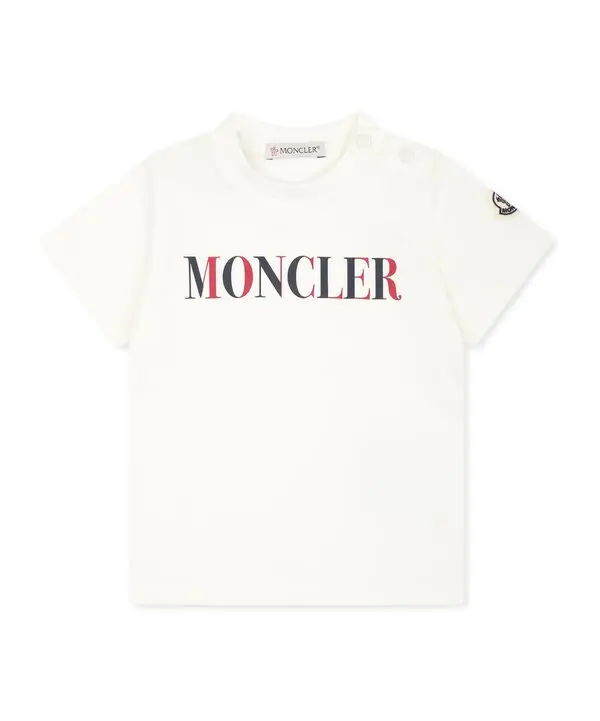 Moncler Logo-print Short-sleeve T-shirt - White
