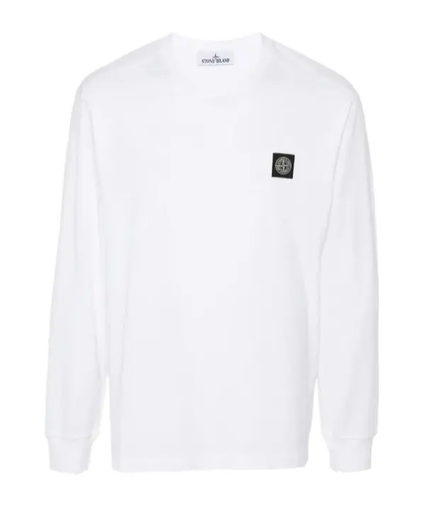 Stone Island Compass Badge Cotton T-shirt - White