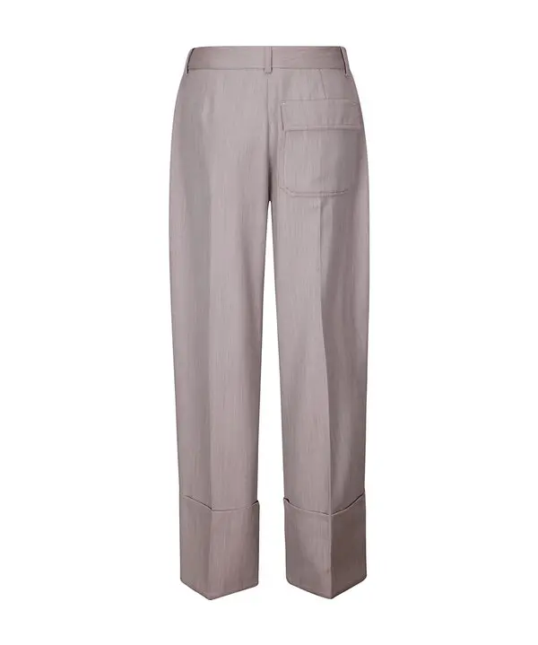 Victoria Beckham Wide Leg Turn-up Trousers