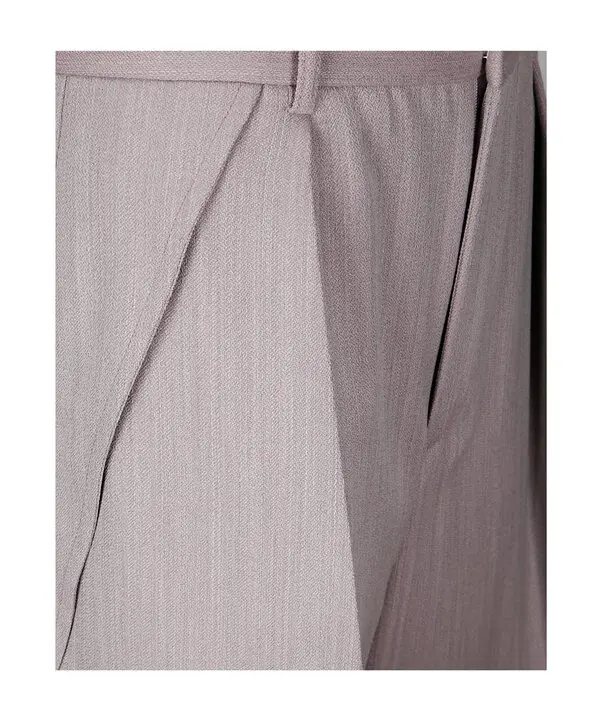 Victoria Beckham Wide Leg Turn-up Trousers