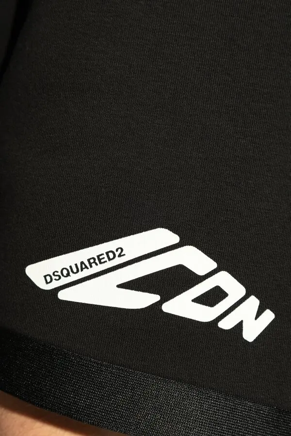 Dsquared2 Icon Logo Printed Sweat Shorts