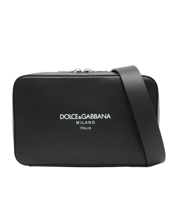 Dolce & Gabbana Zippered Shoulder Bag - Black