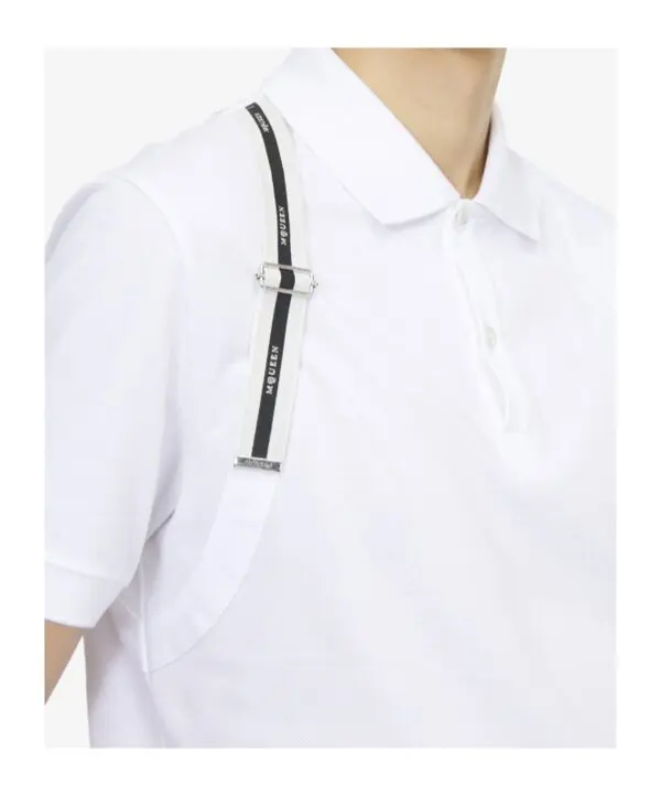 Alexander McQueen Harness-detail Polo Shirt