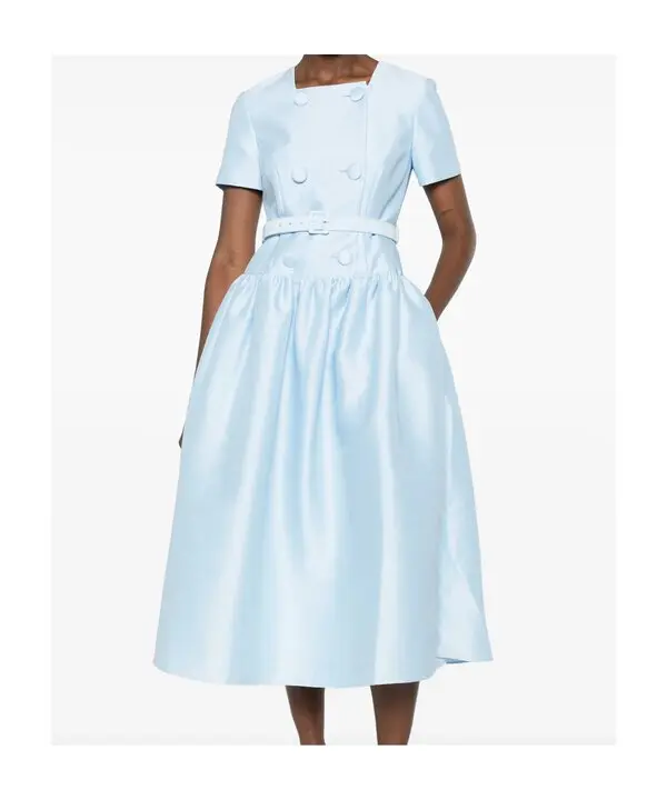 SELF-PORTRAIT Double-breasted Midi Dress
