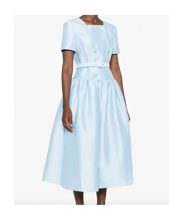 SELF-PORTRAIT Double-breasted Midi Dress
