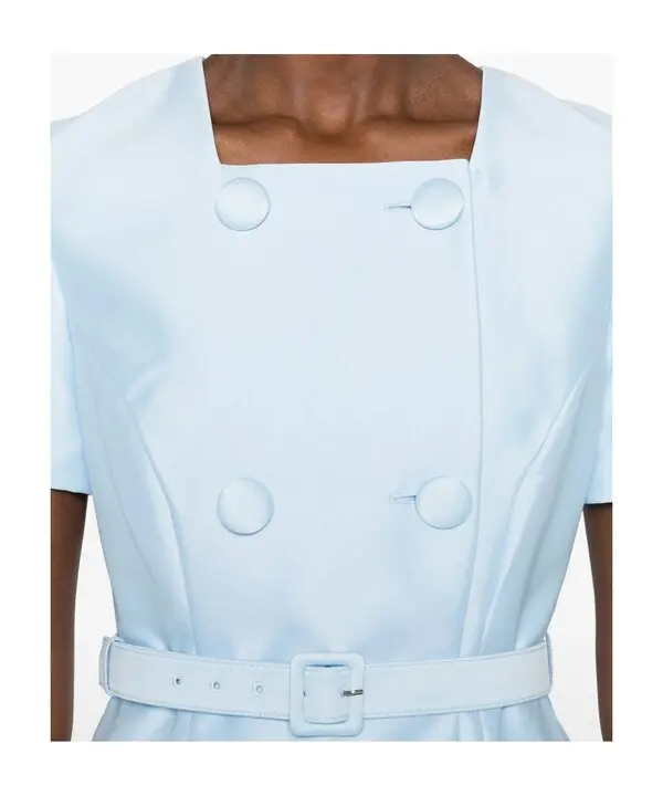 SELF-PORTRAIT Double-breasted Midi Dress