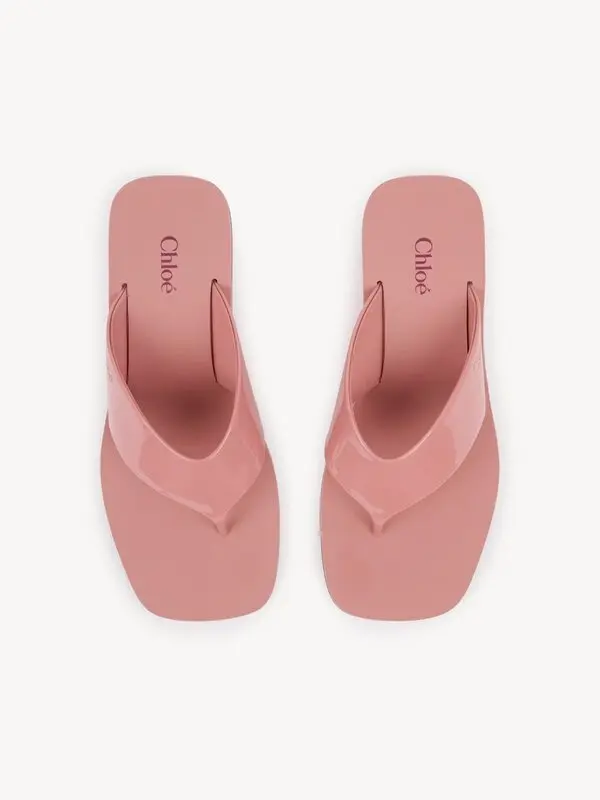 Chloé Swimming Cool Striped Wedge Sandals